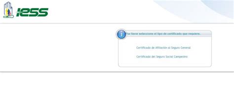 Certificado De Afiliación Al Iess Trámites Públicos Ecuador