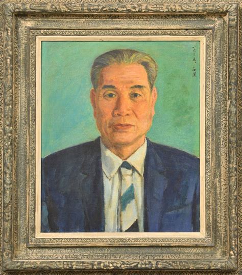 李梅樹紀念館 【為臺灣歷史證言的「鐵血作家」】 這幅難得一見的肖像畫，是李石樵畫的〈吳濁流畫像〉。 1965年，李石樵特別邀請他在臺北師範