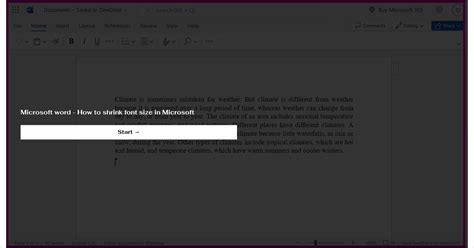 Microsoft Word How To Shrink Font Size In Microsoft