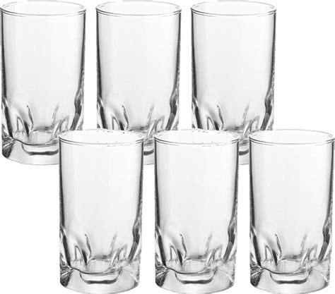 6x Stuks Transparante Drinkglazen 190 Ml Van Glas Waterglazen