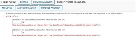 Solved A Proton Is Initially At Rest After Some Time A Chegg