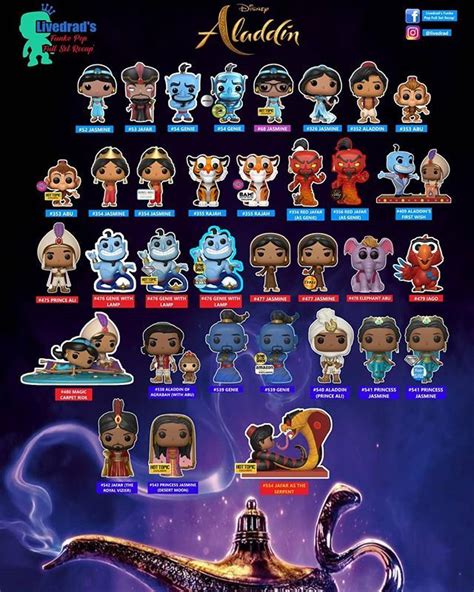 Fun Ko Pop Full Set Recap On Instagram Funko POP Aladdin Full Set