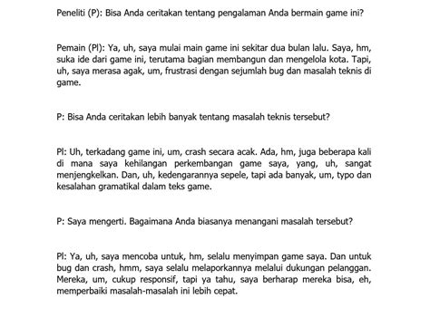5 Contoh Transkrip Verbatim Wawancara And Penggunaannya