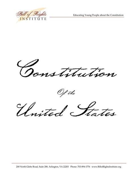 Constitution Mind Map
