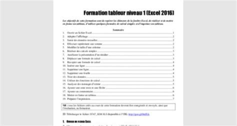 Cours Approfondi D Excel 2016 Cours Excel