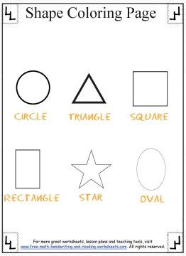Shape Coloring Pages