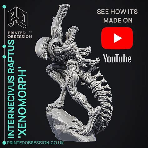 Aliens Xenomorph Standing Fan Art 3d Model By Printedobsession On
