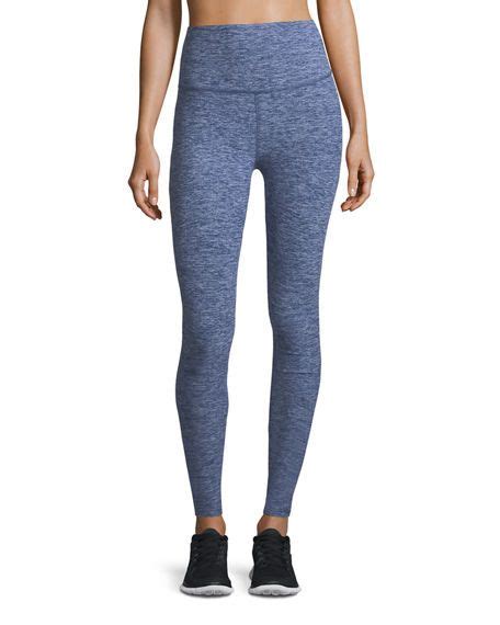 Beyond Yoga High Waist Space Dye Leggings Black Blue
