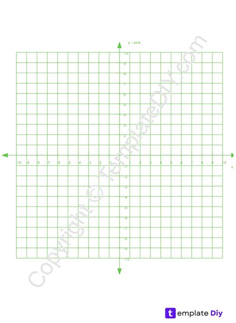 Graph Paper With Axis Printable Template In Pdf Graph Paper Graphing