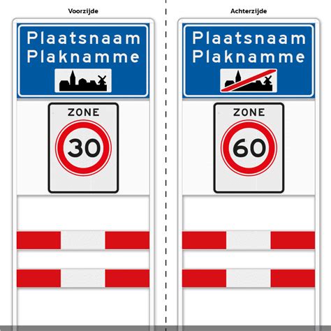 Betekenis Verkeersteken H01c Start Bebouwde Kom Informatiebord Nl