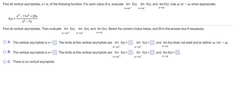 Solved Calculus 1 Infinite Limits Please Explain How Chegg Com
