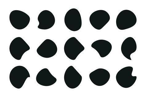 Random Blob Shapes Organic Blobs Set Rounded Abstract Organic Shape Collection Random Shapes