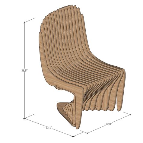 Parametric Chair Design Dxf File Cnc Cut Plywood Chair Custom