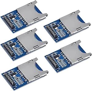 Oiyagai 5Pcs SD Card Module Slot Socket Reader Reading Writing Sensor Shield Module For Arduino