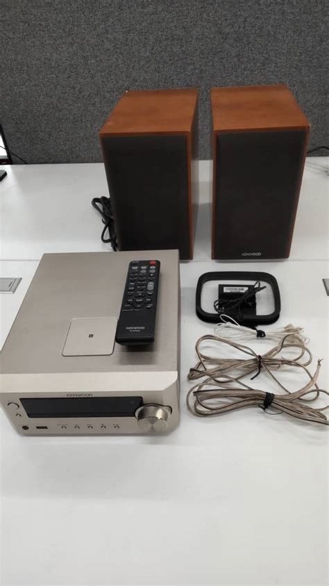 【傷や汚れあり】0506k0503 Kenwood コンパクト Hi Fi システム R K505 2017年製 訳有り品 スピーカー Ls