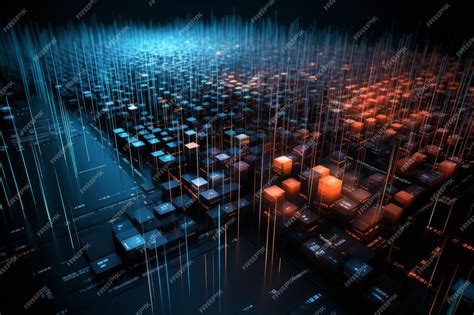 Premium Ai Image Dynamic Data Flow In A Digital World Futuristic Technology Information Concept