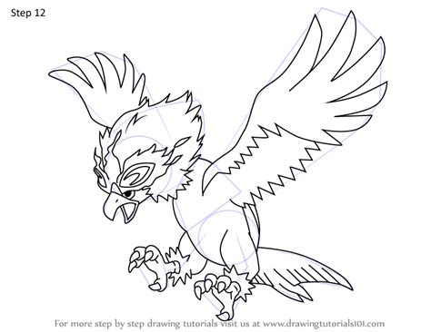 How To Draw Hisuian Braviary From Pokemon Pokemon Step By Step