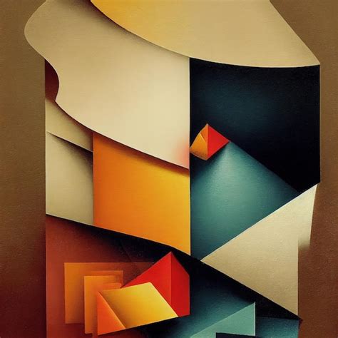 Premium Photo Abstract Contemporary Minimalism Cubism Art