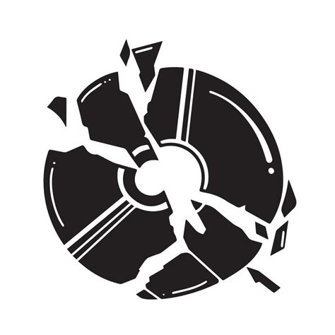 download broken compact cd cassette vector illustration isolated on