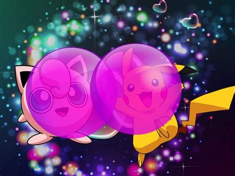 Pikachu And Jigglypuff Bubble Gum Fun By Pokegirlrules On Deviantart