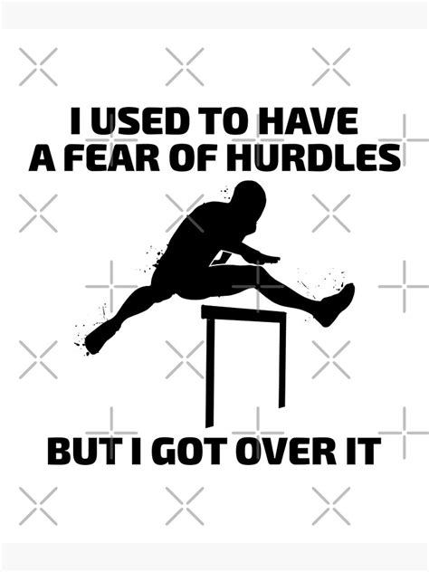 Hurdles Hurdling Hurdler Running Runner Athletics Poster For Sale By