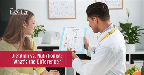 Dietitian Vs Nutritionist What Is The Difference Escoffier