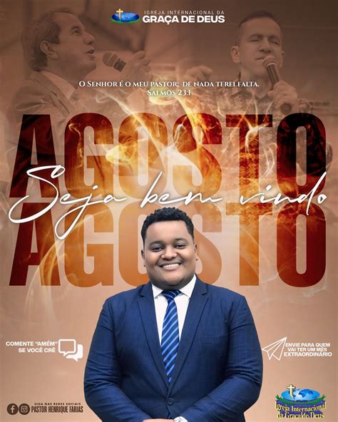 AGOSTO será À GOSTO de Deus