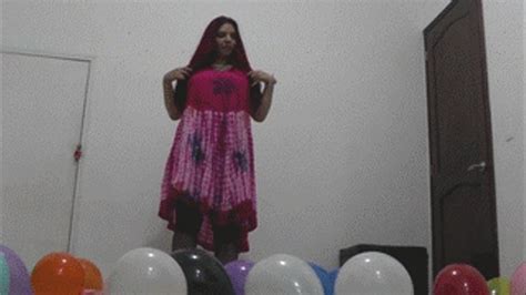 Tanias Balloon Jump Latin Crush Goddesses Clips4sale