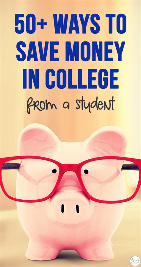 50 Ways To Save Money In College From A College Student