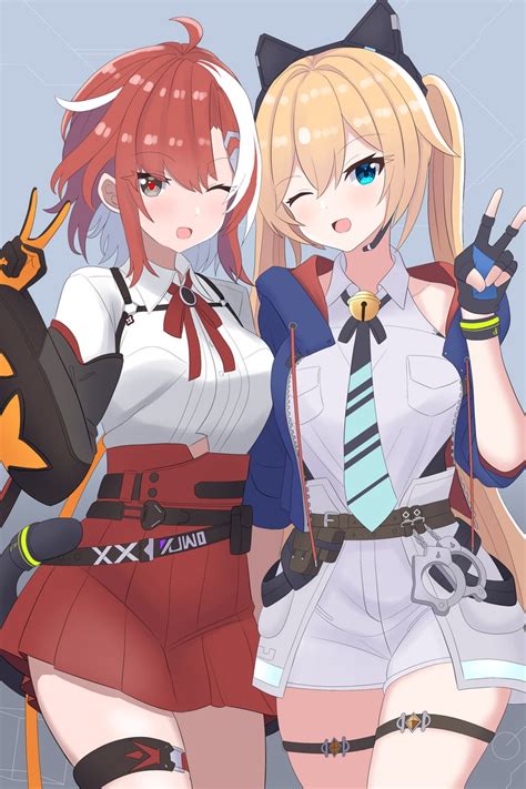 Michele And Aika Strinova Drawn By Yojouhan 0000 Danbooru