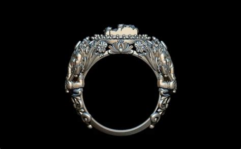 Shiv Parvati 3d Model Ring 3dm And Stl File Download Cad Wala
