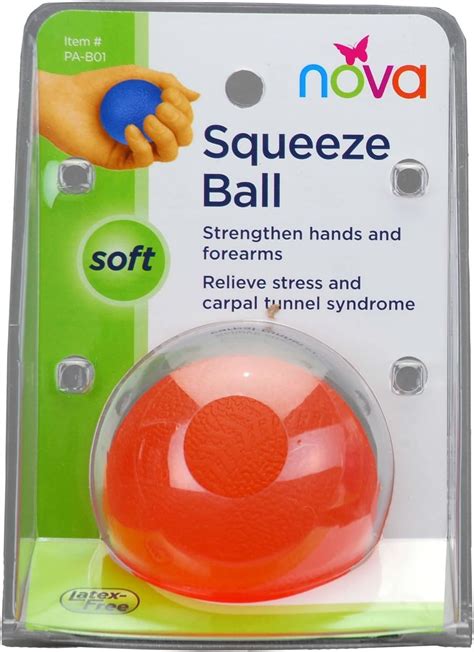 Nova Hand Exercise Round Ball Hand Grip Squeeze Ball For