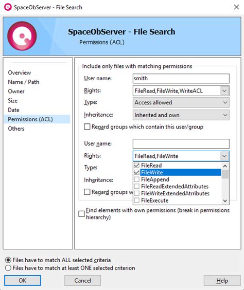 Saving And Searching Access Control Lists Acl Jam Software