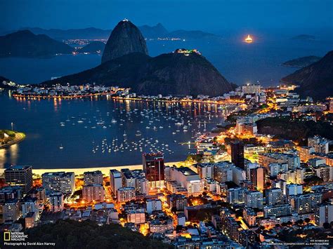 Other Rio Janeiro Cities Brazil City Lights Travel Night Hd Wallpaper