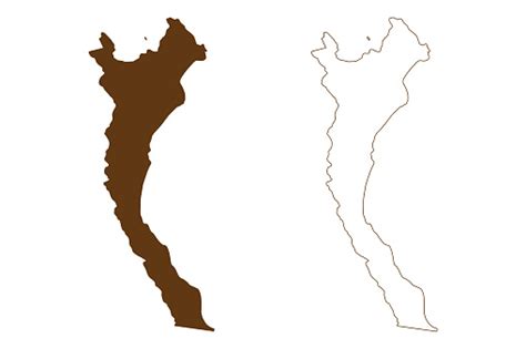 Yarrabah의 원주민 샤이어 지도 벡터 일러스트 레이 션 낙서 스케치 Yarrabah 지도 0명에 대한 스톡 벡터 아트 및