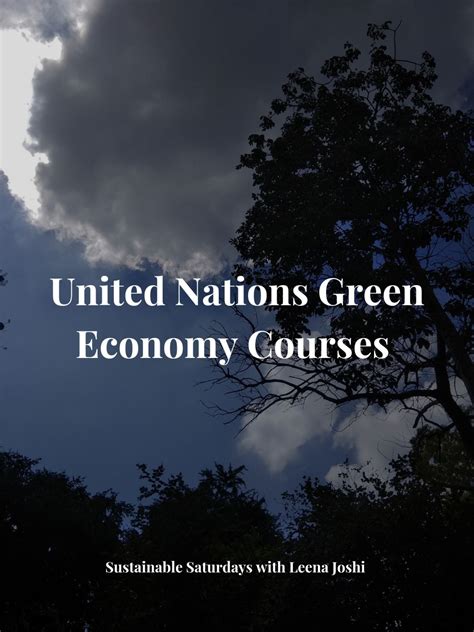 Leena Joshi On Linkedin Sustainability Greeneconomy Uncourses