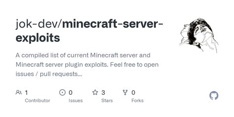 Github Jok Devminecraft Server Exploits A Compiled List Of Current Minecraft Server And