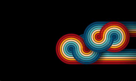 빈티지 줄무늬 배경 포스터 배너 샘플 1970년대 1900년대 70년대 80년대 90년대의 복고풍 색상 레트로 빈티지 70년대 스타일 줄무늬 배경 포스터 라인 모양 벡터