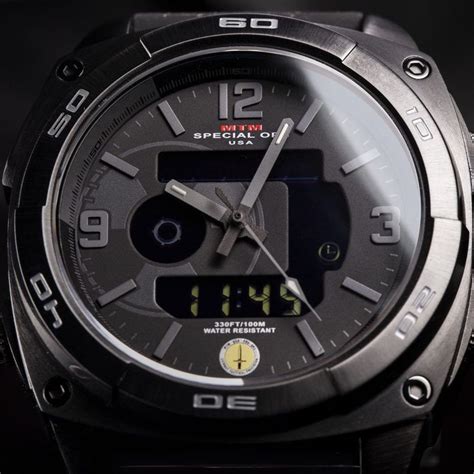 Geiger Counter Watch Black Titanium Rad Mtm Watch Black