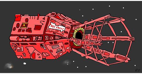 watch swimmer draw spaceship
