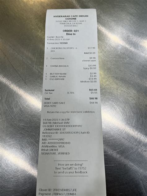 Menu Hyderabad Cafe