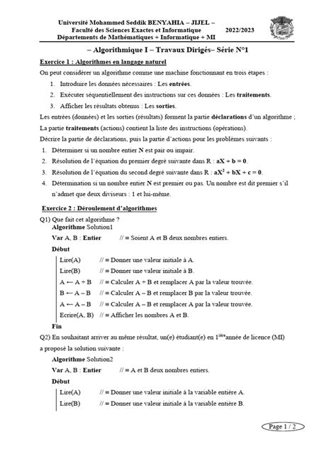 Algorithmiquetd12022 2023v1 Pdf