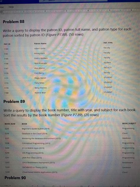 Solved Sql ~ Having Trouble With The Rows Problem 88 Write