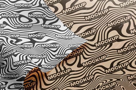 Premium Psd Wrapping Paper Mock Up Design