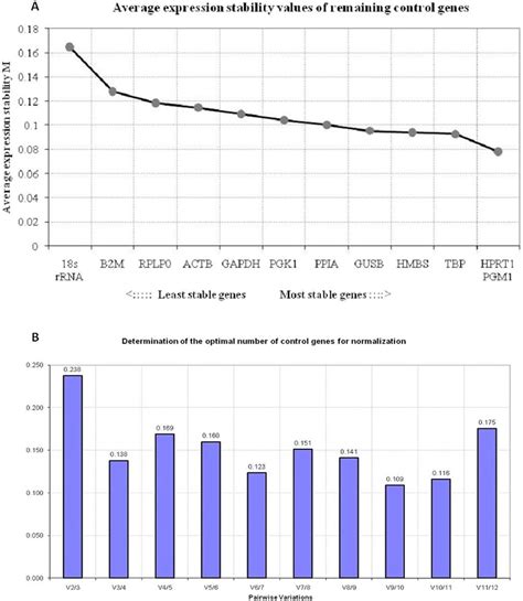 Selection Of The Most Suitable Reference Genes Using The Genorm Download Scientific Diagram