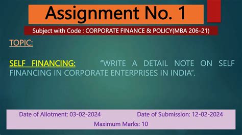 Assignment No 1 Pptpptx