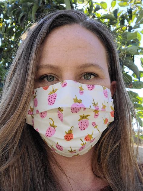 Strawberry Face Mask Strawberries Face Mask Berry Picking Etsy