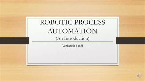 robotic process automation ppsx robotics technology and computing