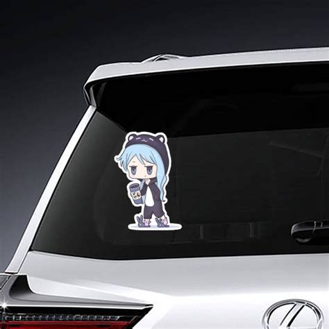 Kawaii Anime Girl With Big Eyes Sticker