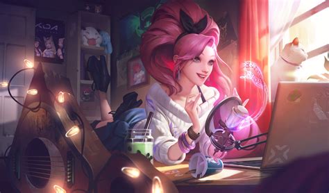 Kda All Out Seraphine New Champion Wallpaper Full Hd Artist Riot